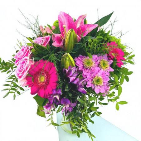Bouquet Matilda – Roses, lys et germinis d’élégance | Bouquets du Monde